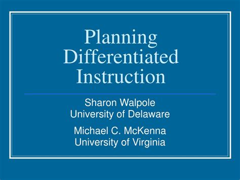 Ppt Planning Differentiated Instruction Powerpoint Presentation Free