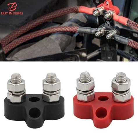 BC M6 M8 DC 48V Terminal Block Stud Busbar Stud Positive Negative Junction Fixed Wiring Bolt For