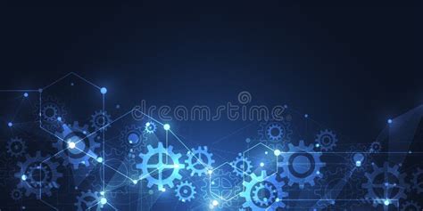 Internet Connection Abstract Sense Of Science And Technology Graphic Design Background Vector