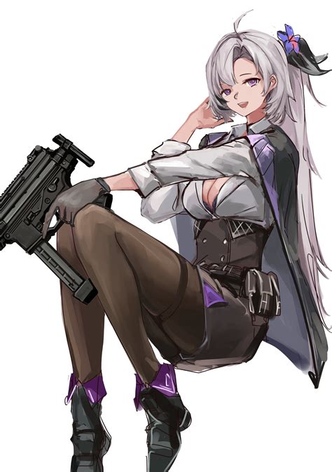 Lithographica Apc9k Girls Frontline Girls Frontline Black Footwear Absurdres Commentary