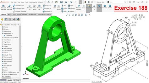 Solidworks Tutorial For Beginners Exercise 188 Youtube
