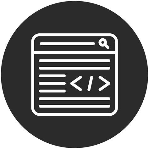 premium vector web coding vector icon illustration of seo and web iconset