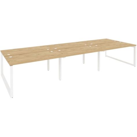 Рабочая станция Riva Chair на О образном м к O Mo D Rs 6 3 7 Тиквуд светлый Белый металл 4140