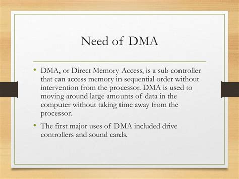 Direct Memory Access Pptx