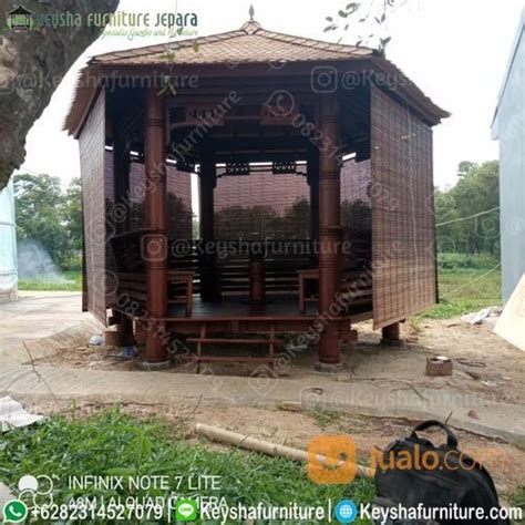 Gazebo Model Segi Enam Kayu Kelapa Gasebo Bundar Di Kab Jepara Jawa Tengah