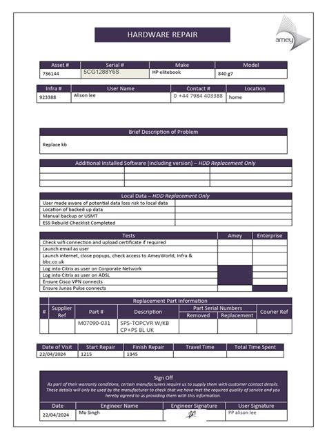 alison lee hw signoff sheet download free pdf computing