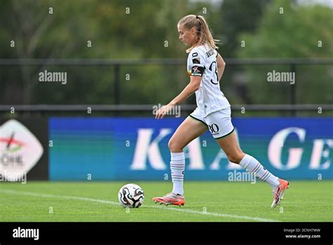 Julie Biesmans 30 Of Ohl Pictured During A Female Soccer Game Between