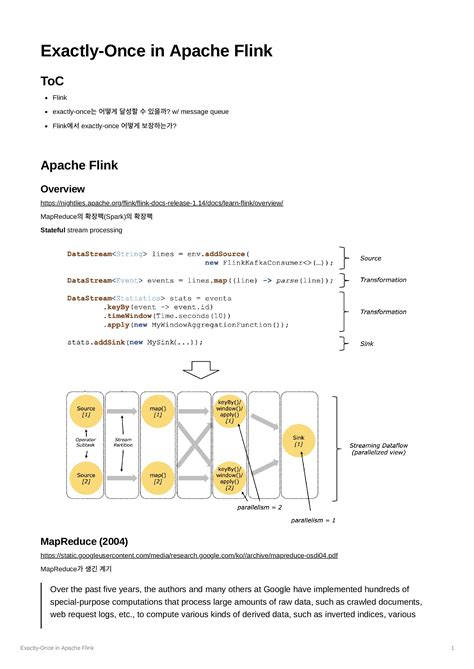 exactly once in apache flink speaker deck