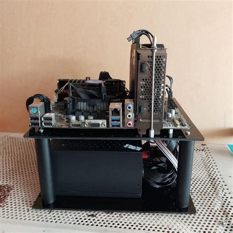 Jual Ew 98 Casing Komputer Akrilik Micro Atx Itx Open Air Pc Acrylic Case Matx Cpu Murah