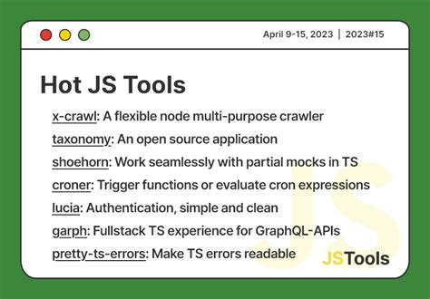 Jstools Weekly — 🔥202315 X Crawl A Flexible Multifunctional Crawler