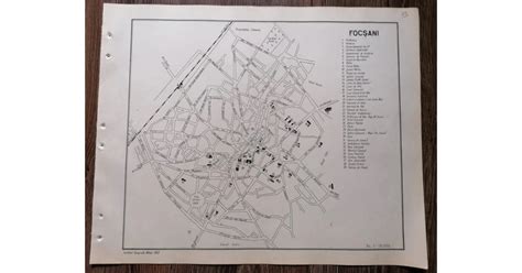 Harta Focsani 1943 Arhiva Okaziiro