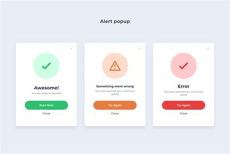 alert popup master ui