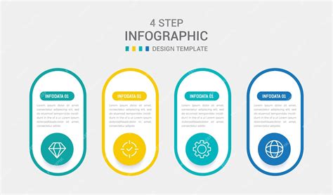 Premium Vector Four Step Infographic Element Design Vector Template For Info Graphic Vector
