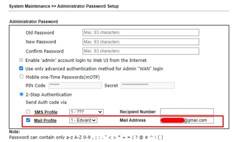 Use 2 Step Mail Authentication For Remote Access DrayTek FAQ