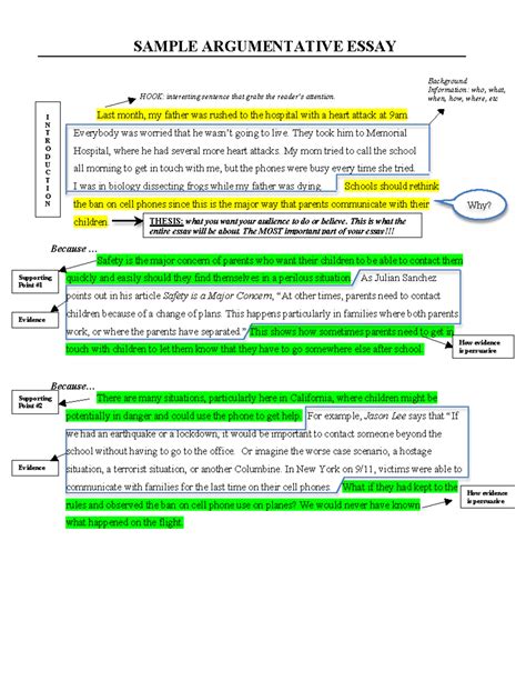 Argumentative Essay Sample Argumentative Essay Hook Interesting Sentence That Grabs The