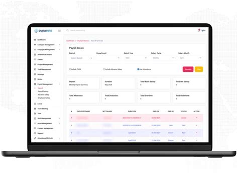 digitalhr branch based multi tenant hr hrm and hrms application by