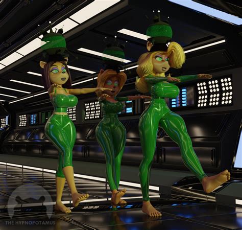 Hypnohub 3d Bandicoot Girl Barefoot Blender Bodysuit Crash Bandicoot