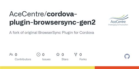 GitHub AceCentre Cordova Plugin Browsersync Gen A Fork Of Original BrowserSync Plugin For