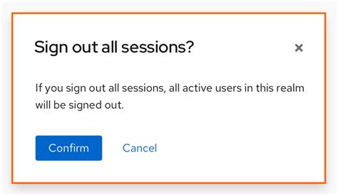 Ux Review Add A Confirmation Modal After Clicking The Logout All Sessions · Issue 18242