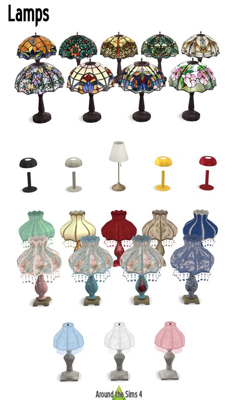 Around The Sims 4 Custom Content Download Various Lamps