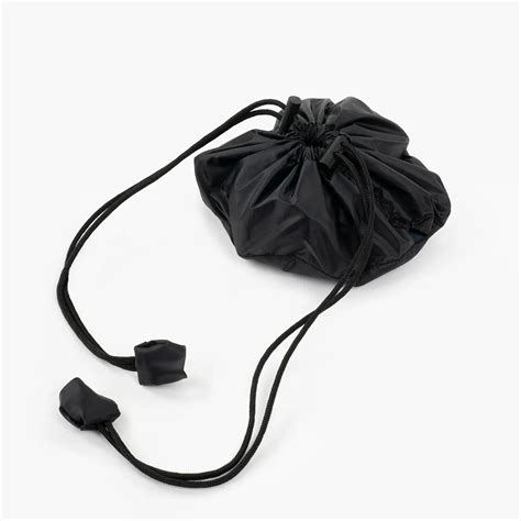 Foldable Drawstring Backpack Charcoal Gray Lightweight And Portable Bag