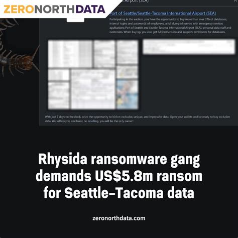 Rhysidaransomware Cyberattack Databreach Ransomware Cybersecurity Seattletacoma