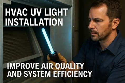 hvac uv light installation improve air quality and system efficiency