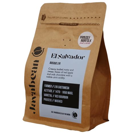Java Bean Single Blend El Salvador Bosque Lya Coffee 250g Jarrold