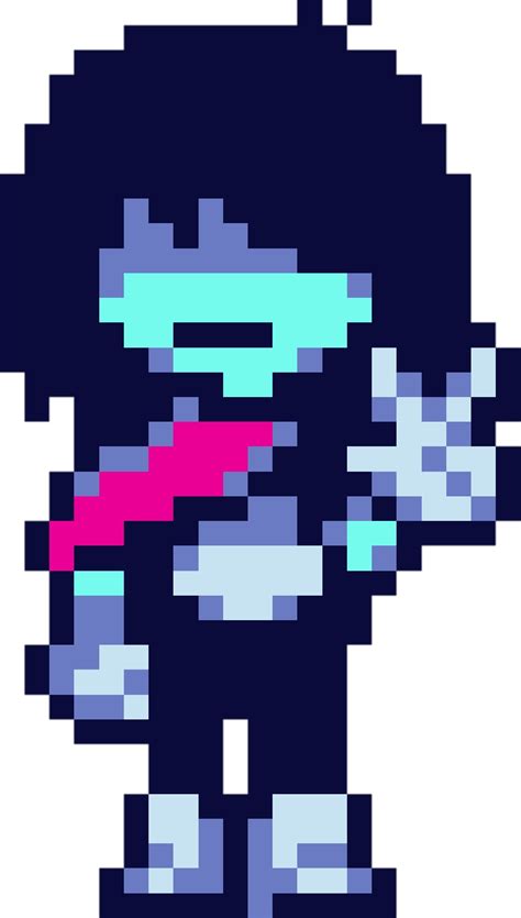 File Kris Overworld Peace Gesture Png The Deltarune Wiki