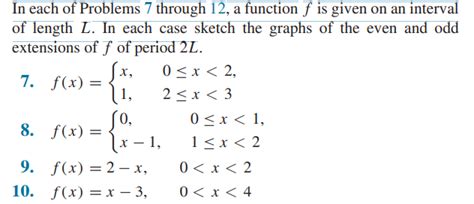 solved in each of problems 7 ﻿through 12 ﻿a function