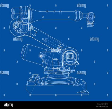 industrial robot manipulator vector image stock vector image and art alamy