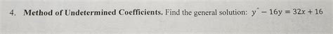 Solved Homogeneous Linear ODEs With Constant Chegg