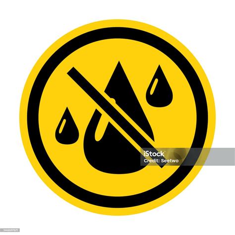 Vetores De Não Deixe Que A Água E A Umidade Toquem O Símbolo Do Filtro