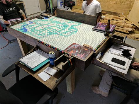 Built This D D Table With My Group I Love It OC R Woodworking
