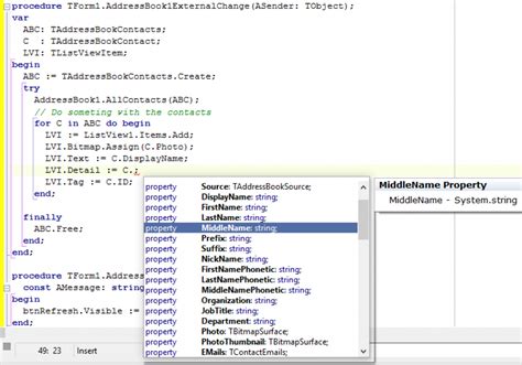 accessing the address book on ios and android delphiaball