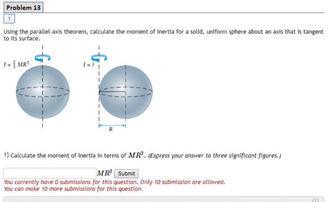Solved Problem Using The Parallel Axis Theorem Calculate Chegg Com