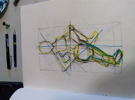 Plotting Figure With Guide Lines And A Bounding Box Sketches Drawings Figures