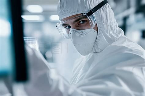 设备操作ai数字艺术 研发人员防护服工作人员专注手持设备操作检查场景商业照片 Ai人像免费下载png格式1344像素编号71470355 千图网