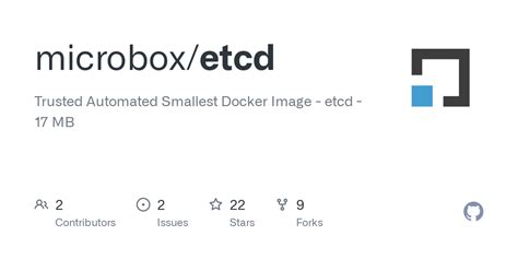 Github Microboxetcd Trusted Automated Smallest Docker Image Etcd