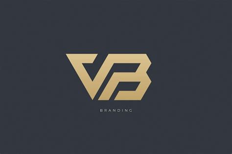 premium vector vb letter v combination monogram logo