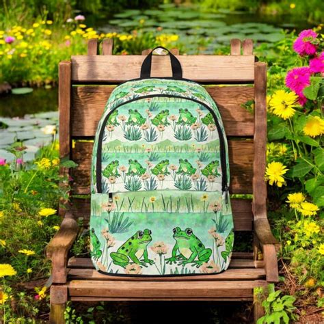 Frog Backpack Etsy
