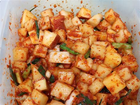 깍두기 담그는법~무김치 사과깍두기