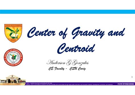 SOLUTION Centroids Lecture Guide Studypool