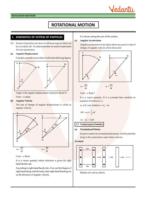 Solution Systems Of Particles And Rotational Motion Class 11 Notes Cbse Physics Chapter 7 Pdf