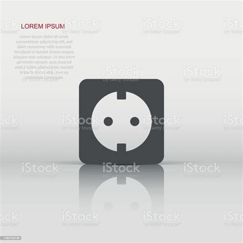플랫 스타일의 벡터 연장 코드 기호 아이콘입니다 전력 소켓 기호 그림 그림입니다 전원 소켓 사업 개념입니다 0명에 대한 스톡 벡터 아트 및 기타 이미지 Istock