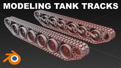 modeling challenger 2 tank tracks in blender arijan youtube