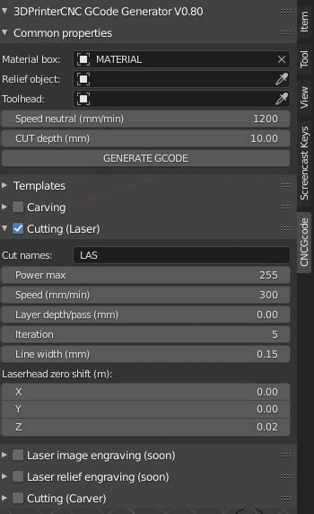 3dprinter cnc carving gcode export addon released scripts and themes
