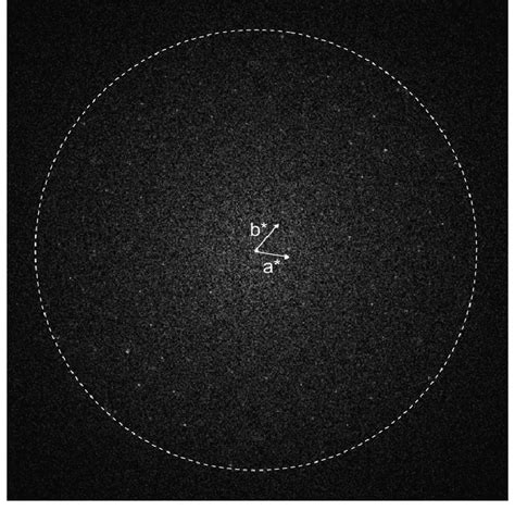 Fourier Transform Of A Good Ccd Image Of Br Crystal Taken At An