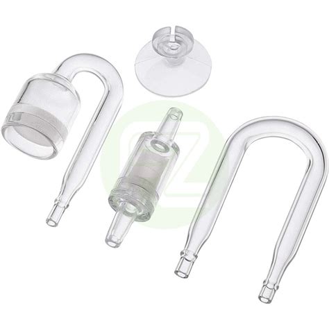 Aquarium Co2 Glass Diffuser With Back Pressure Val Vicedeal