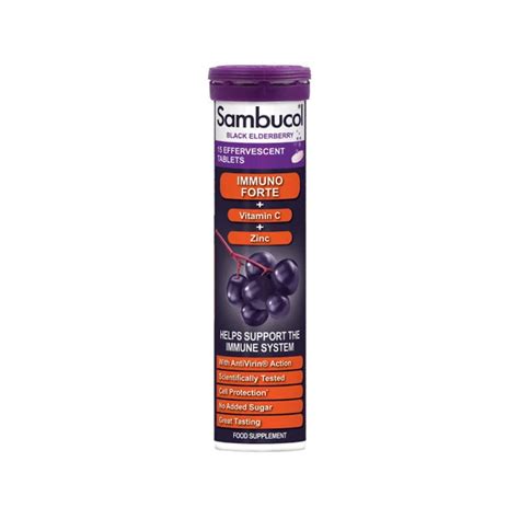 Sambucol Effervescent Immuno Forte 15 Tablets For Immune System Support £55 85 Picclick Uk
